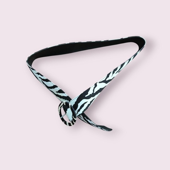 Accessories | Gyaru Zebra Y2k Belt Perf For Gyarus Who Love Animal ...